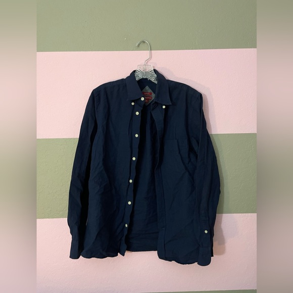 Merona | Shirts | Merona Mens Button Up Shirt Sp Blue Tailored Fit Long ...